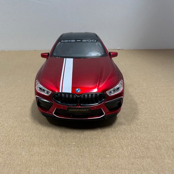 Toys | 124 Bmw M8 Mh8 80 Manhart Alloy Car Model Diecast Red Headlight ...